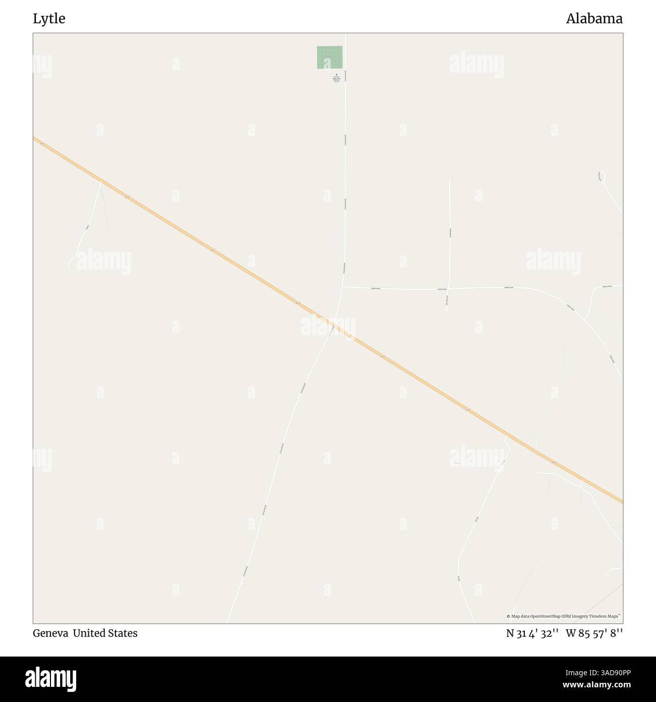 Lytle, Geneva, United States, Alabama, N 31 4' 32'', W 85 57' 8'', map ...