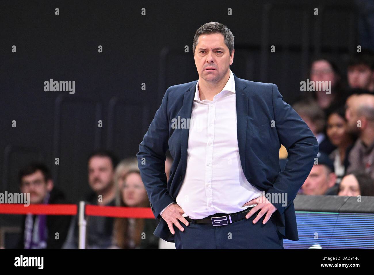 05 April 2025, Lower Saxony, Göttingen: Basketball: Bundesliga, BG ...