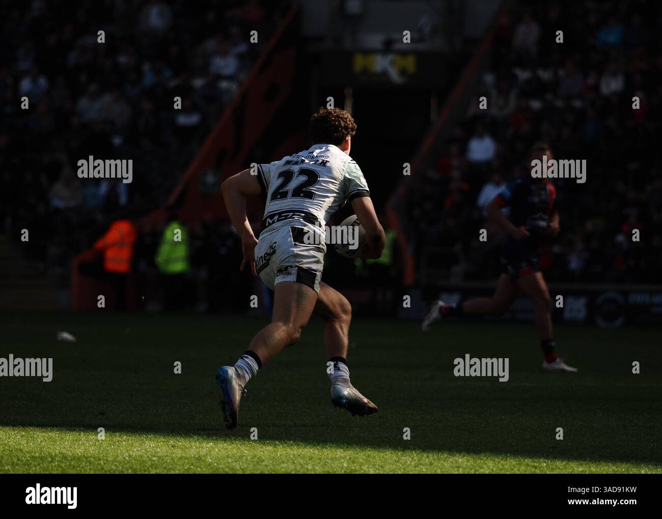 Lewis Martin of Hull FC runs forward during the Betfred Challenger Cup ...