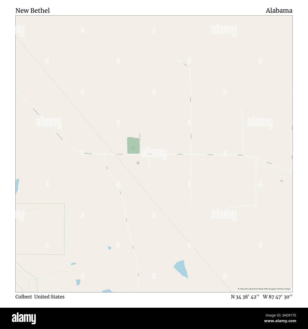 New Bethel, Colbert, United States, Alabama, N 34 38' 42'', W 87 47' 30 ...