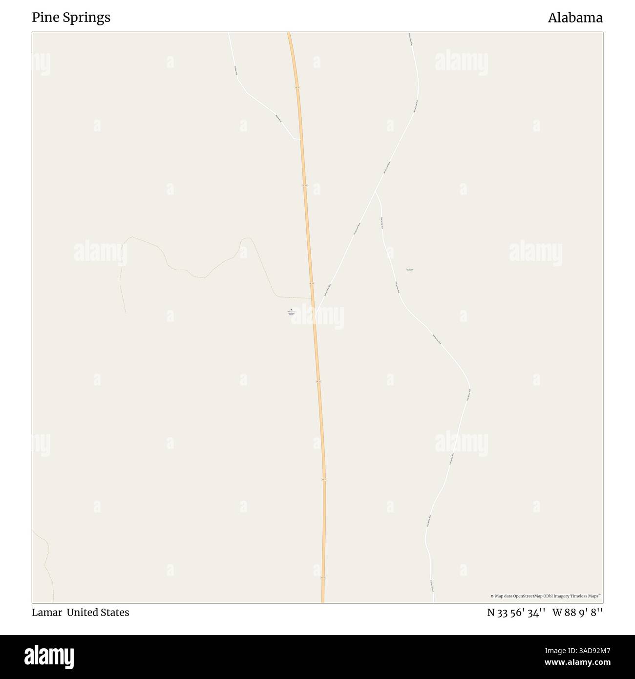 Pine Springs, Lamar, United States, Alabama, N 33 56' 34'', W 88 9' 8 ...