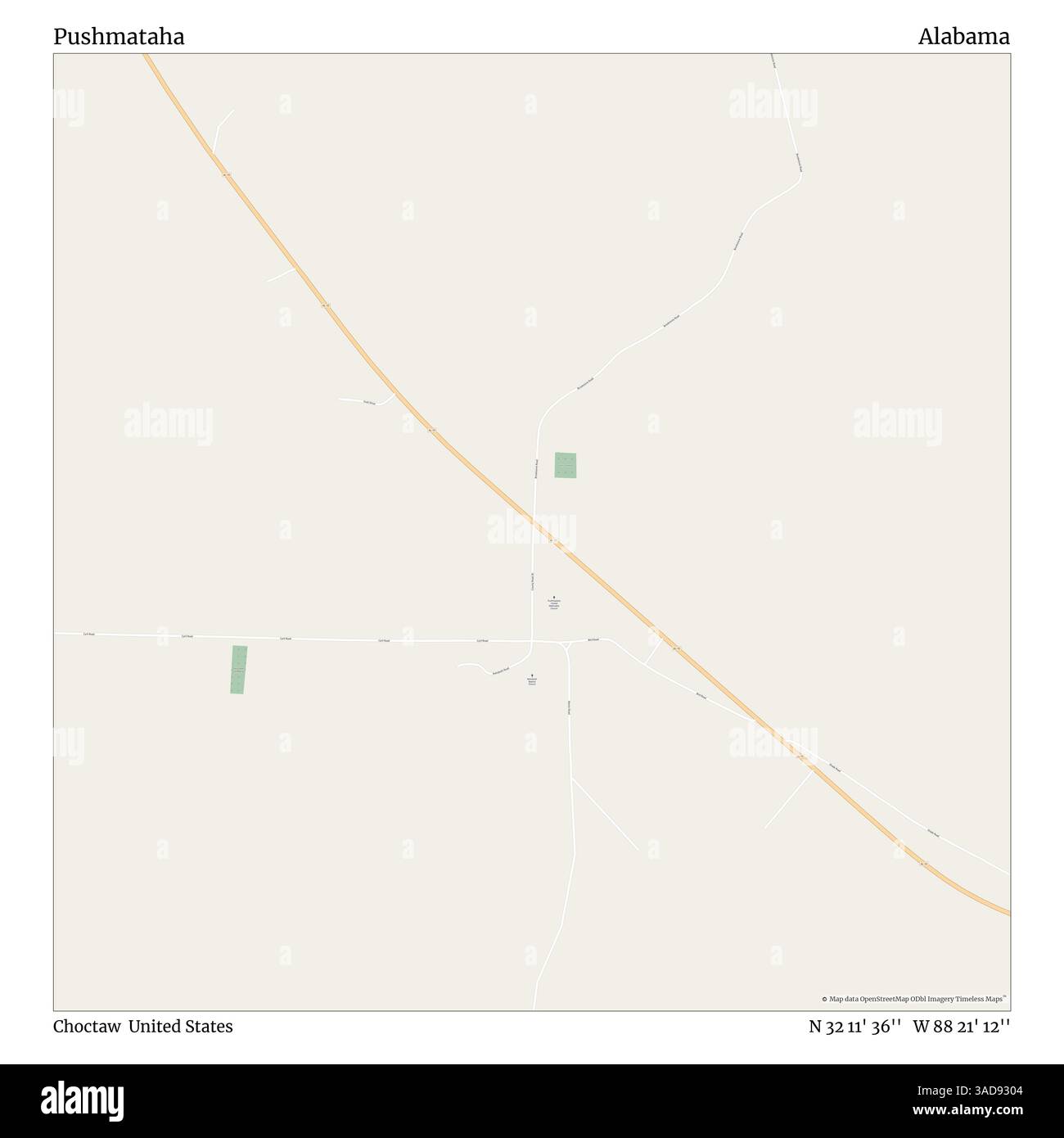 Pushmataha, Choctaw, United States, Alabama, N 32 11' 36'', W 88 21' 12 ...