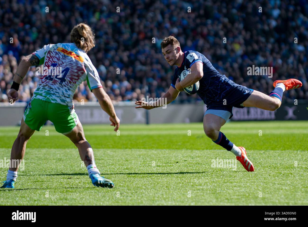 Dublin, Ireland. 05th Apr, 2025. Garry Ringrose of Leinster in action ...