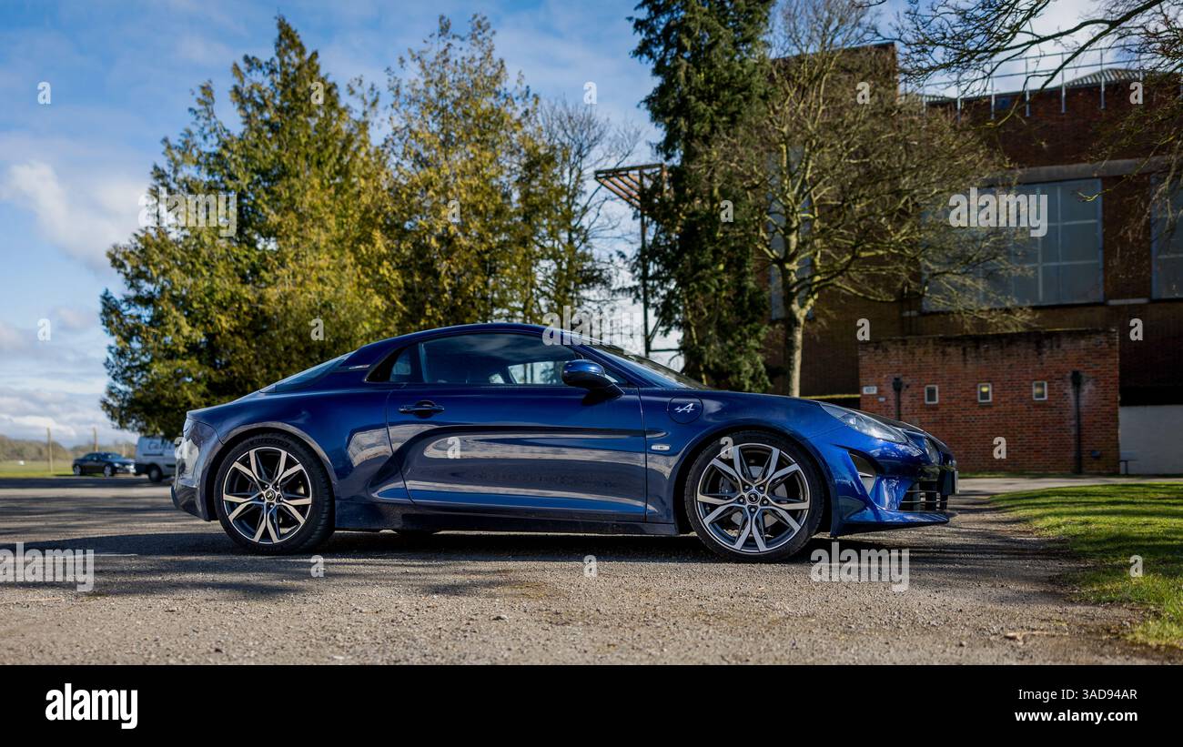 2021 Alpine A110 Pure, on display at Bicester Heritage Assembly on the ...