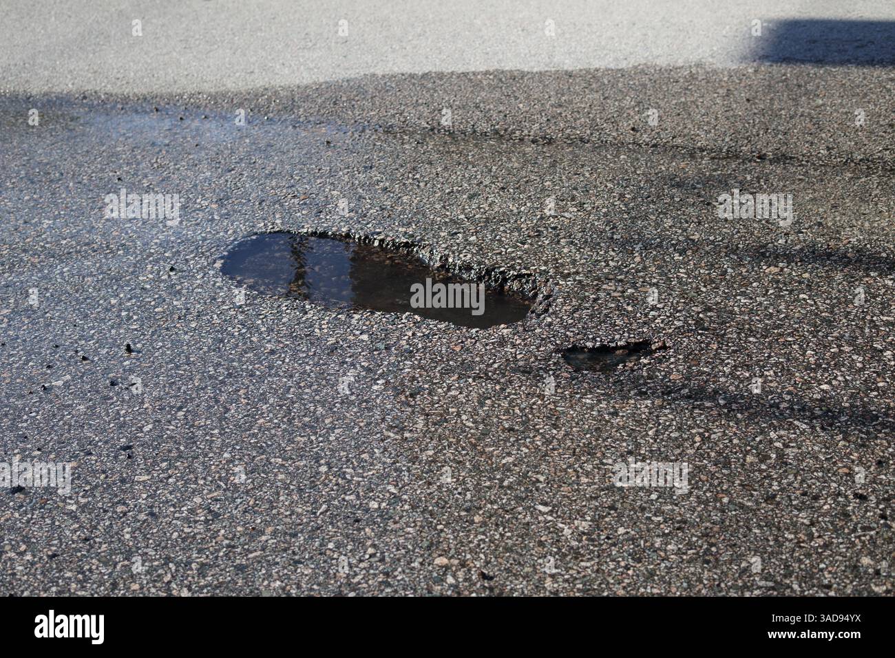 Pot hole burst tire hi-res stock photography and images - Alamy