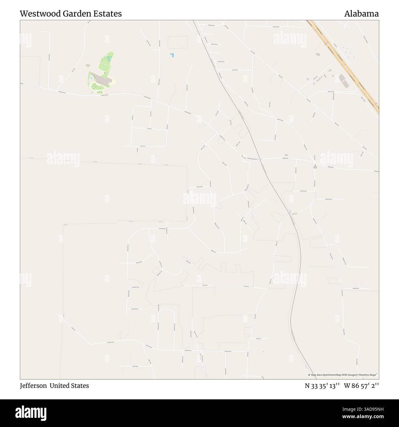 Westwood Garden Estates, Jefferson, United States, Alabama, N 33 35' 13 ...