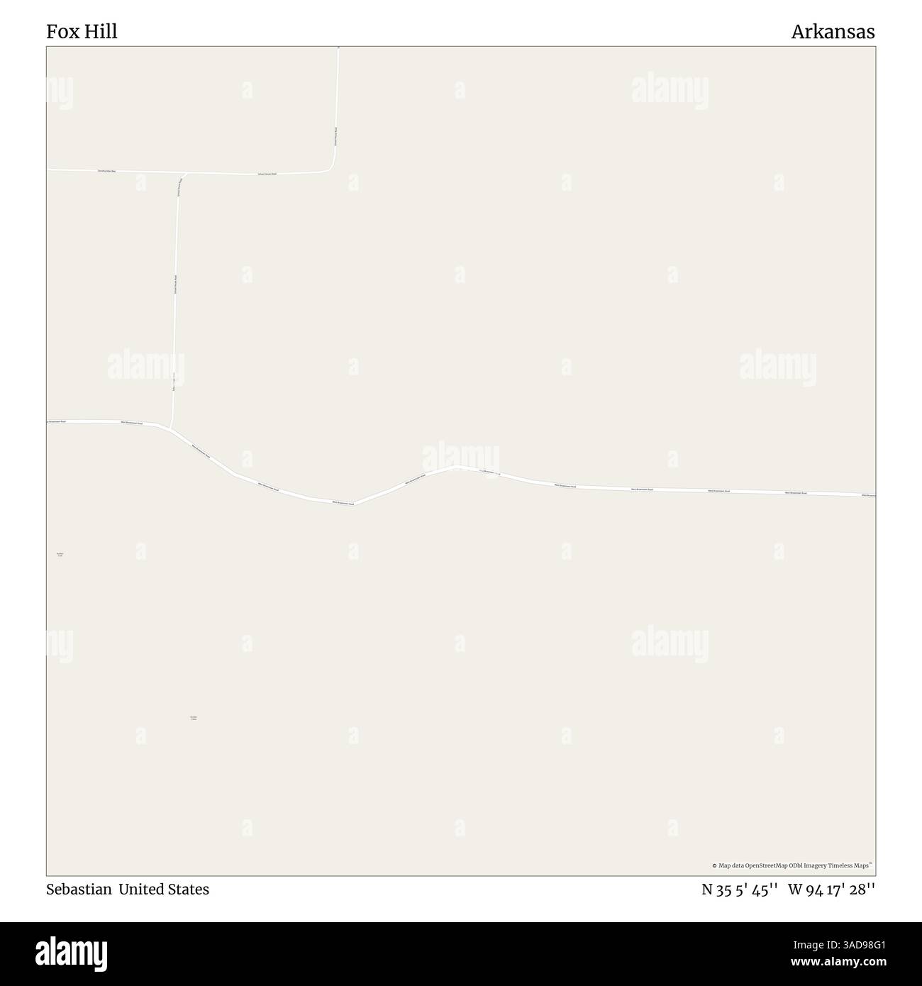 Fox Hill, Sebastian, United States, Arkansas, N 35 5' 45'', W 94 17' 28 ...