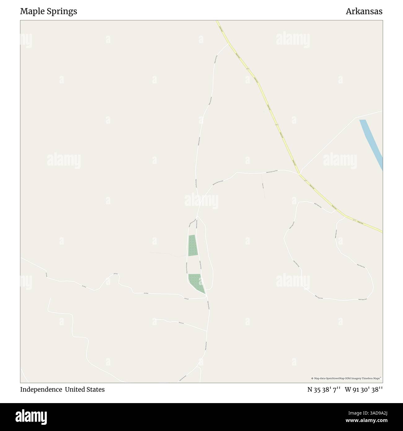 Maple Springs, Independence, United States, Arkansas, N 35 38' 7'', W ...