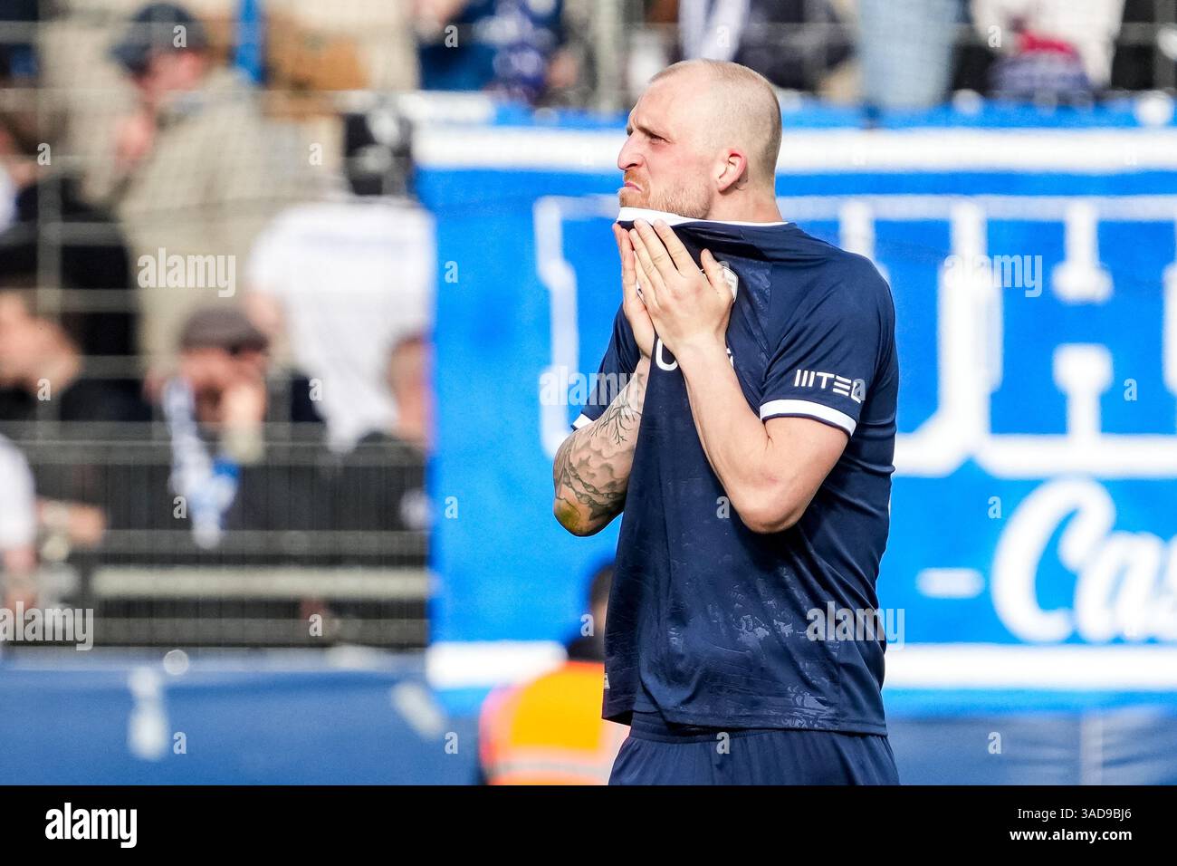 BOCHUM, GERMANY - APRIL 5: Philipp Hofmann of VfL Bochum looks dejected after the Bundesliga ...