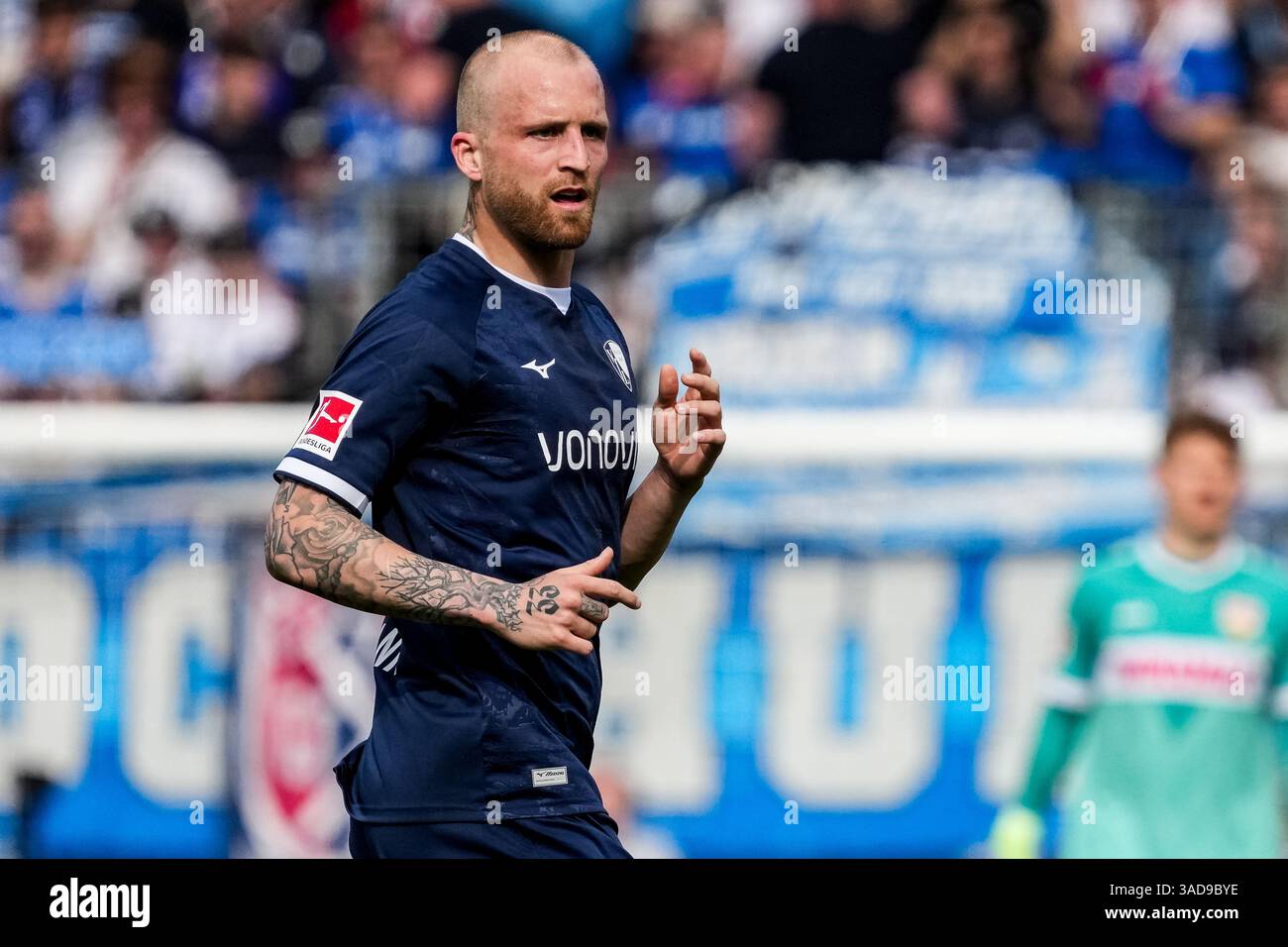 BOCHUM, GERMANY - APRIL 5: Philipp Hofmann of VfL Bochum looks on ...