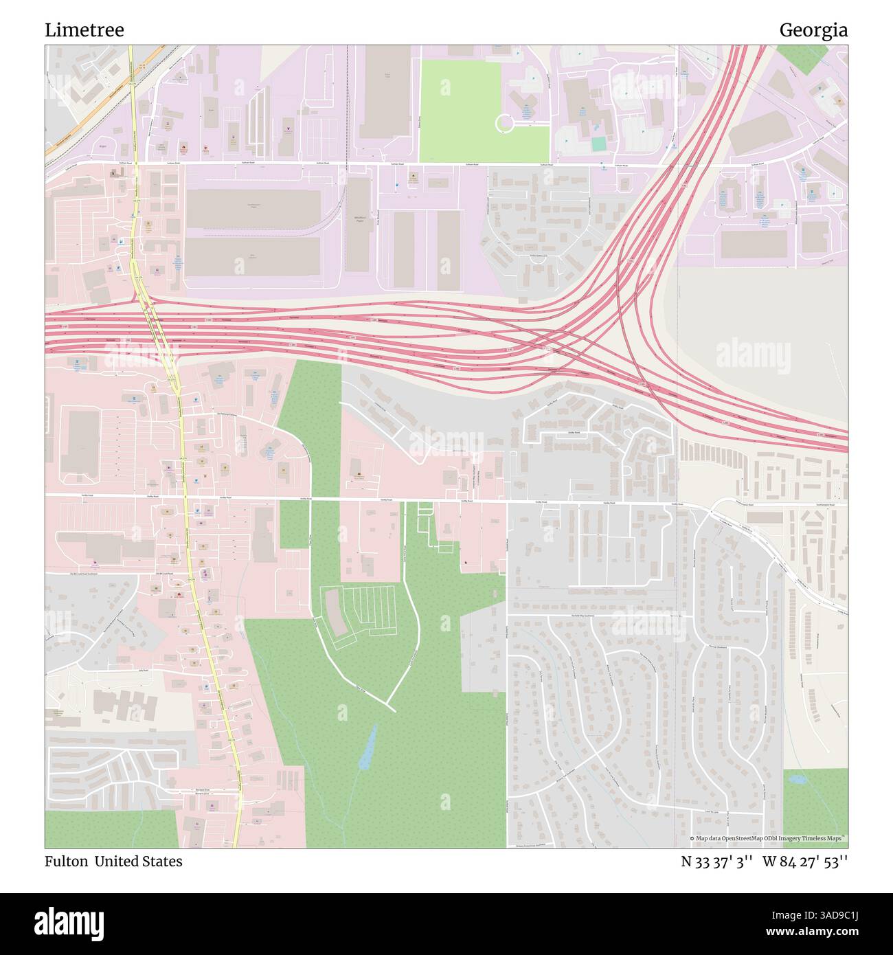 Limetree, Fulton, United States, Georgia, N 33 37' 3'', W 84 27' 53 ...