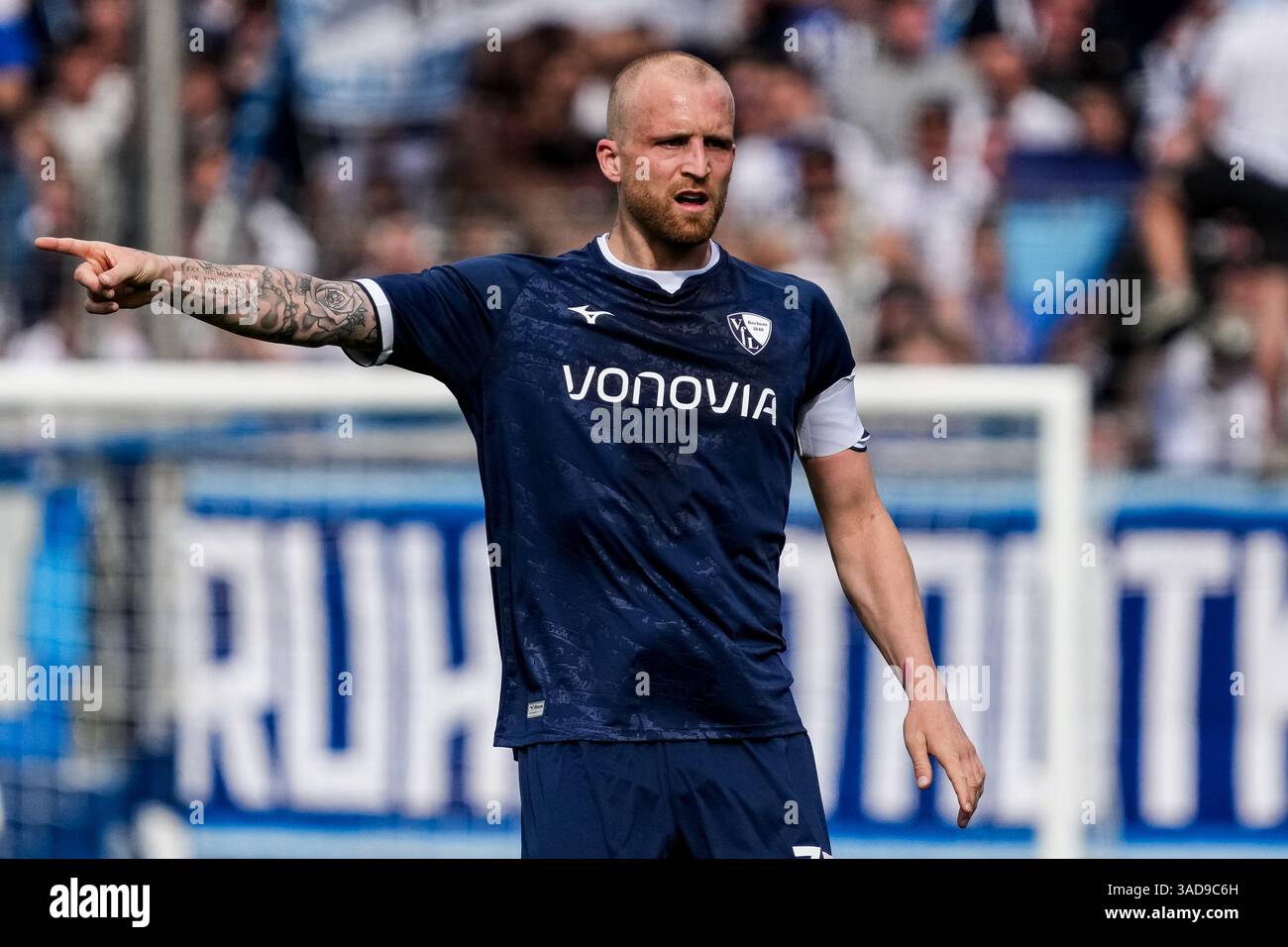 BOCHUM, GERMANY - APRIL 5: Philipp Hofmann of VfL Bochum gestures during the Bundesliga match ...