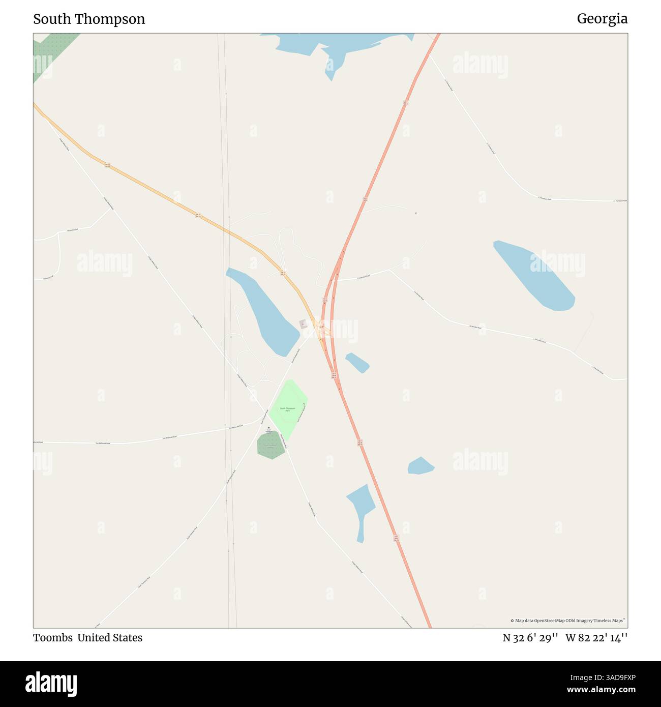 South Thompson, Toombs, United States, Georgia, N 32 6' 29'', W 82 22 ...