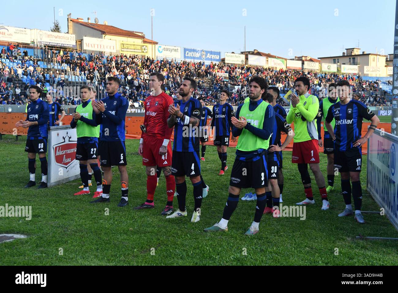 Pisa, Italy. 05th Apr, 2025. Players of Pisa disappointment at the end ...