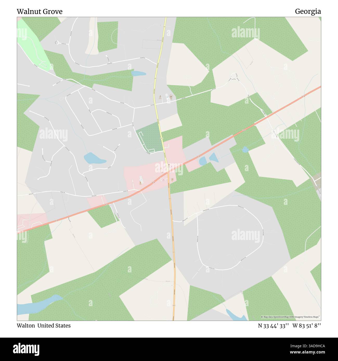 Walnut Grove, Walton, United States, Georgia, N 33 44' 33'', W 83 51' 8 ...