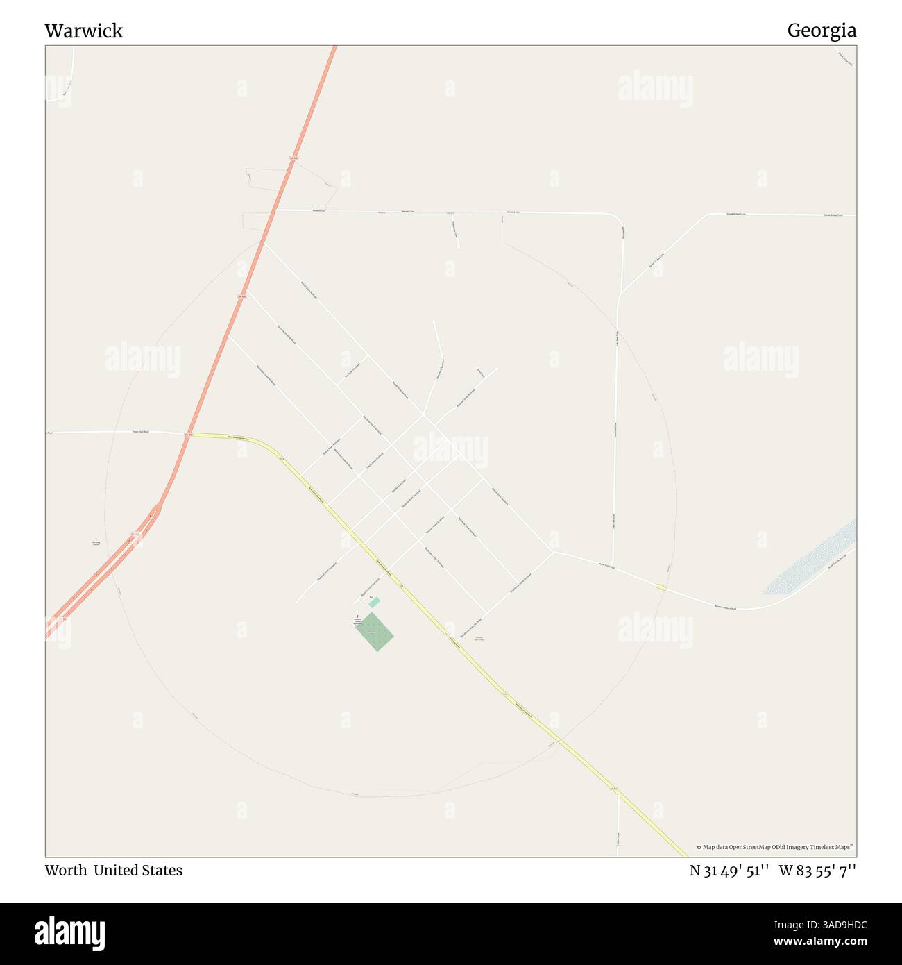 Warwick, Worth, United States, Georgia, N 31 49' 51'', W 83 55' 7 ...