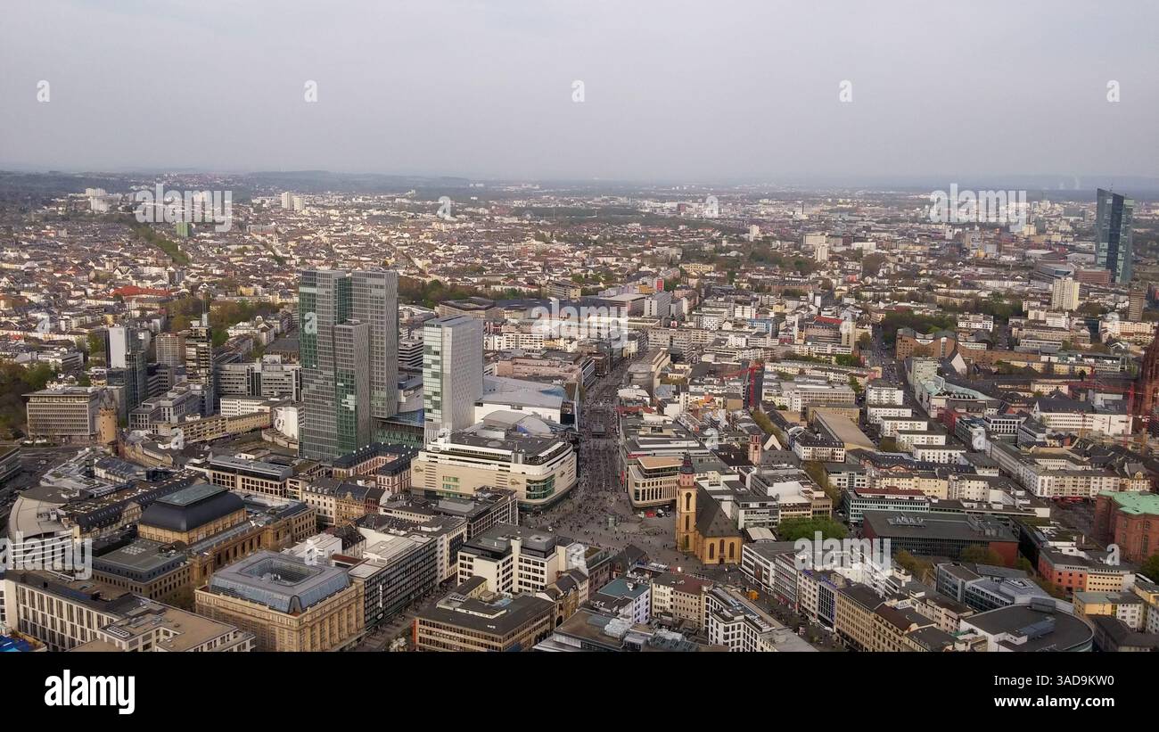 Aerial view of a sprawling urban landscape with a mix of modern and ...