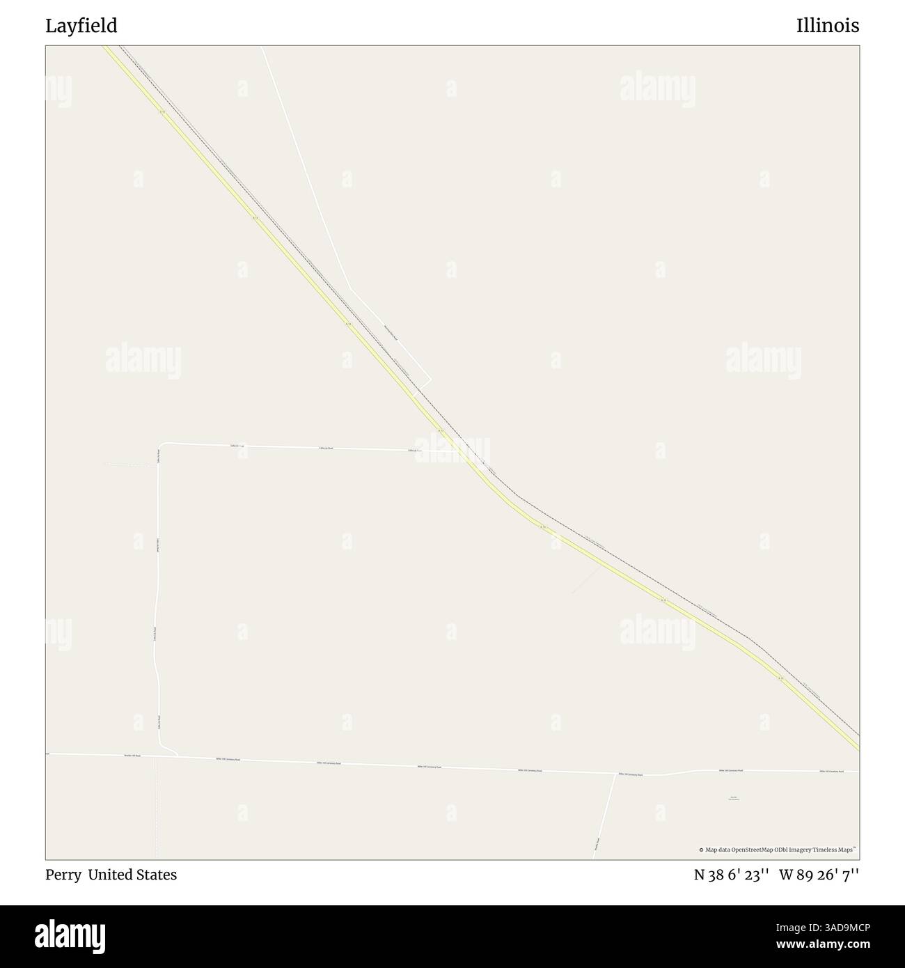 Layfield, Perry, United States, Illinois, N 38 6' 23'', W 89 26' 7 ...