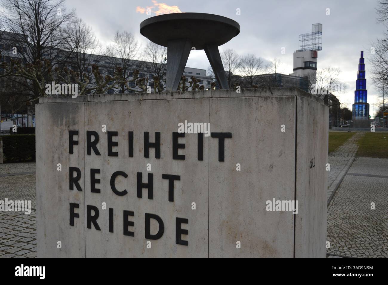Berlin, Germany - March 2, 2025 - Theodor-Heuss-Platz in Westend ...