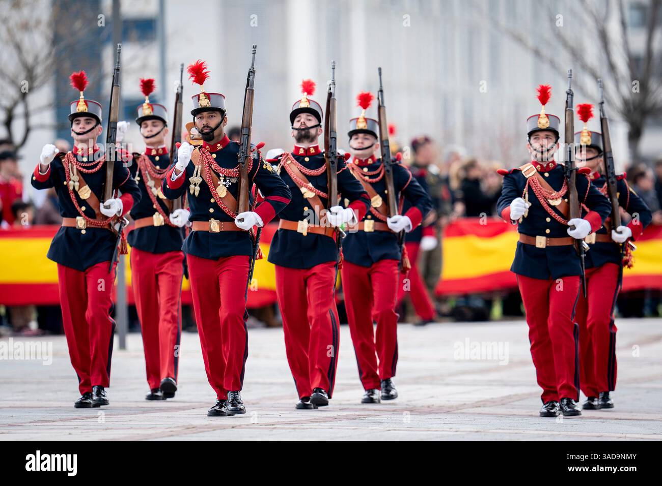 Mostoles, Madrid, Spain. 5th Apr, 2025. Troops of the 'King's ...