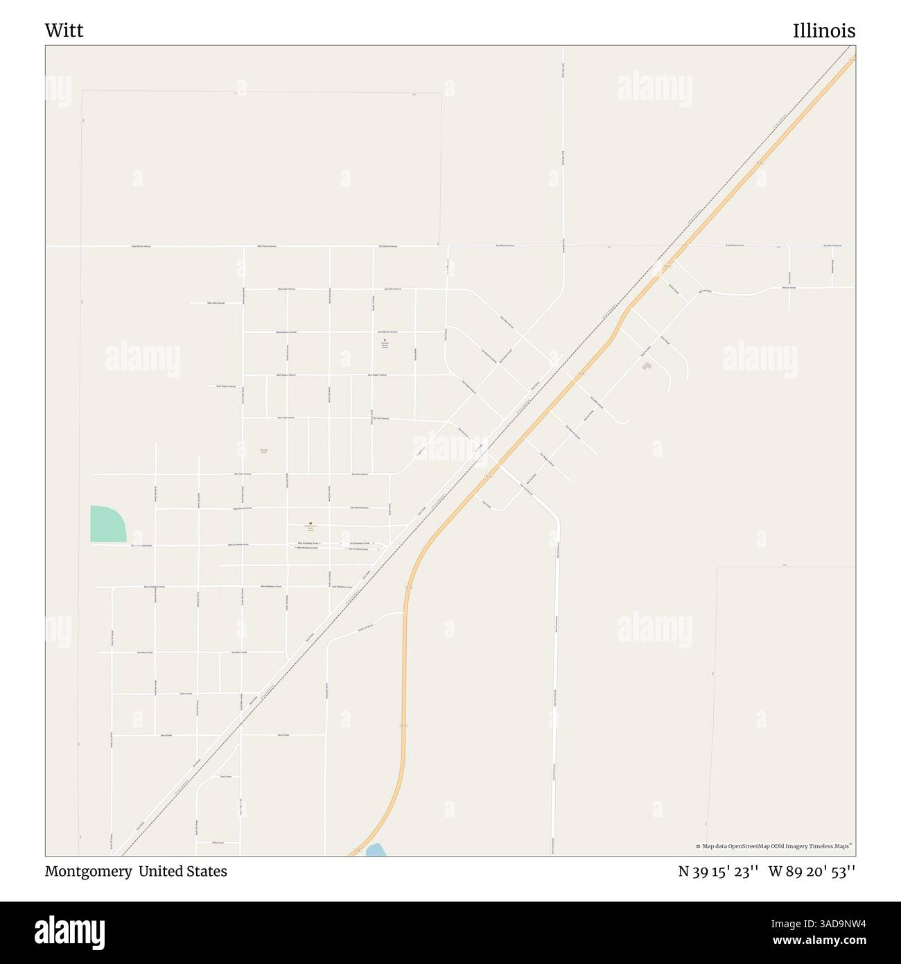 Witt, Montgomery, United States, Illinois, N 39 15' 23'', W 89 20' 53 ...