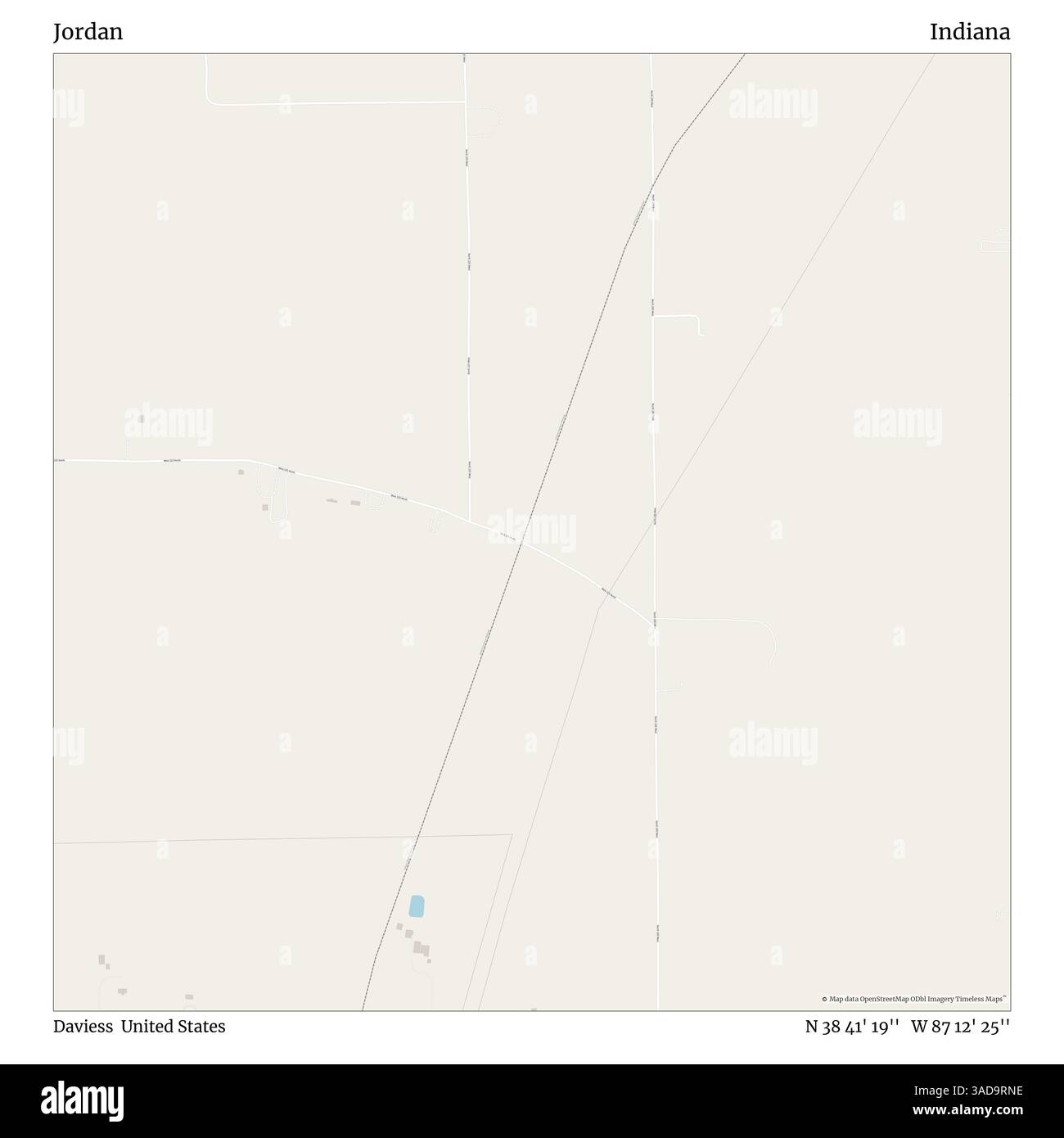 Jordan, Daviess, United States, Indiana, N 38 41' 19'', W 87 12' 25 ...