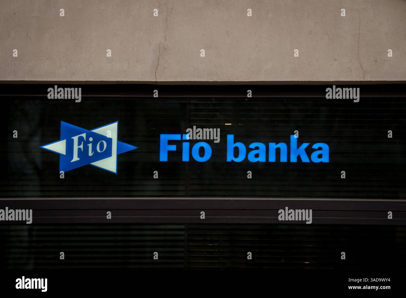 PRAGUE, CZECH REPUBLIC. 31st March 2025. Logo of Fio Bank. Fio Banka is ...