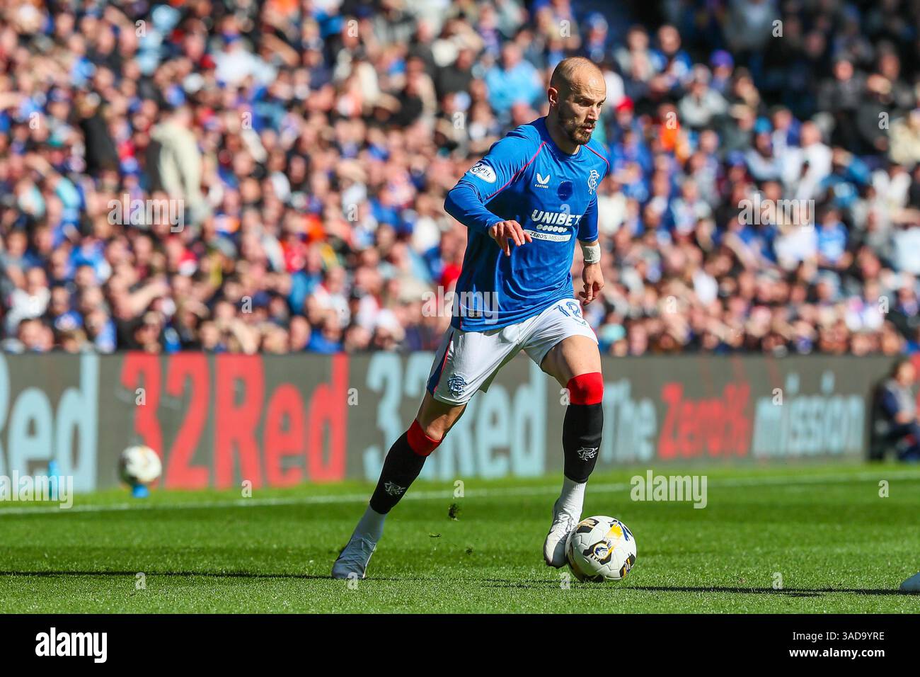 Glasgow, UK. 05th Apr, 2025. Rangers FC played Hibernian FC at Ibrox ...
