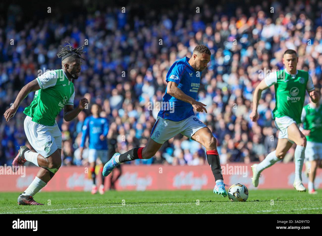 Glasgow, UK. 05th Apr, 2025. Rangers FC played Hibernian FC at Ibrox ...