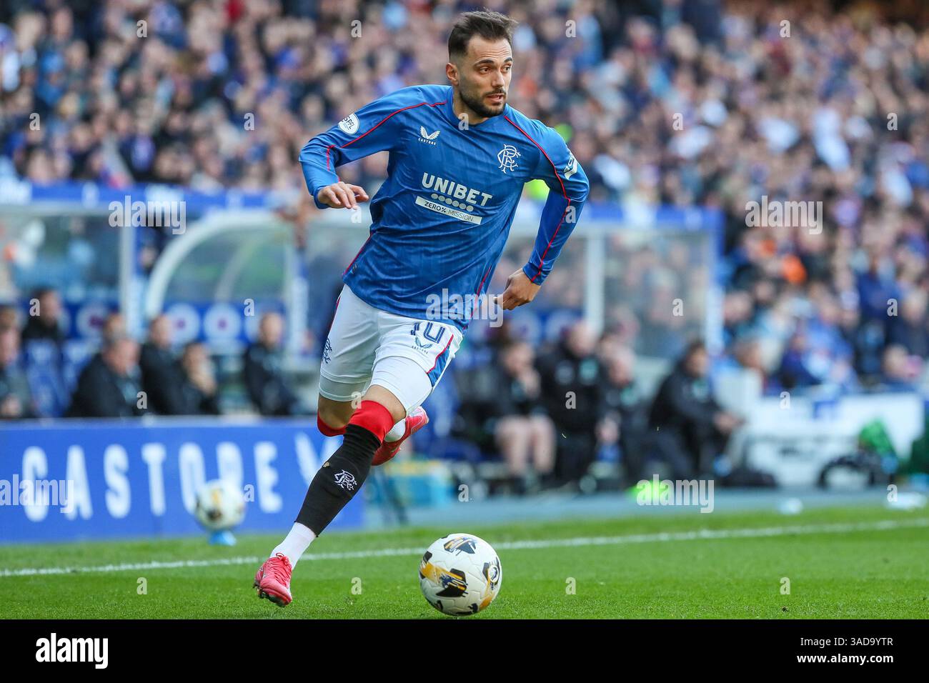 Glasgow, UK. 05th Apr, 2025. Rangers FC played Hibernian FC at Ibrox ...