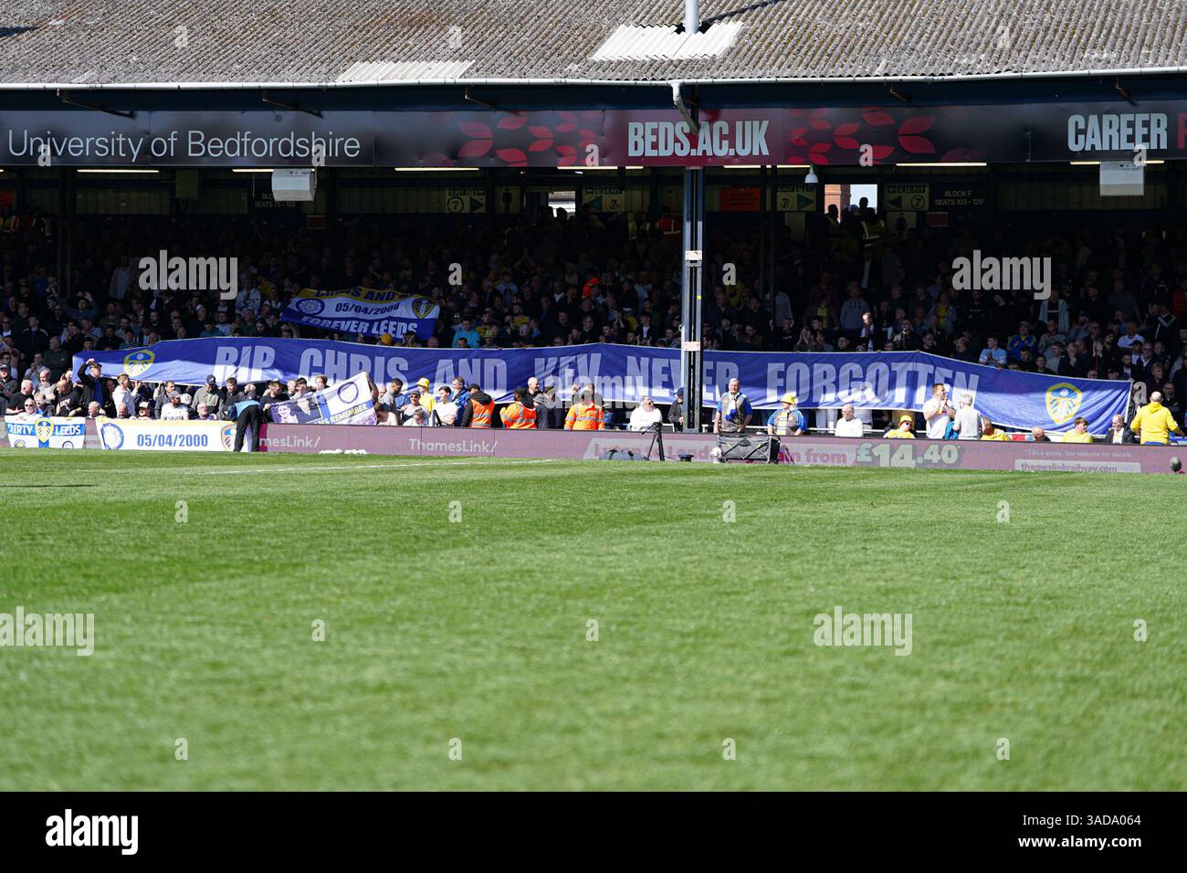 Leeds united fans ahead of the Sky Bet Championship match Luton Town vs ...