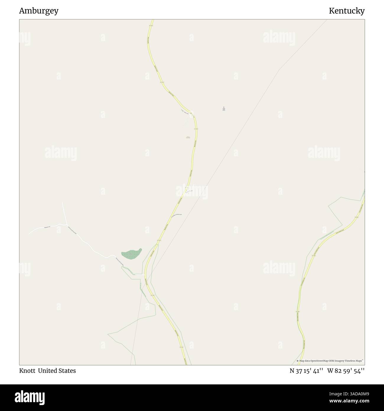 Amburgey, Knott, United States, Kentucky, N 37 15' 41'', W 82 59' 54 ...