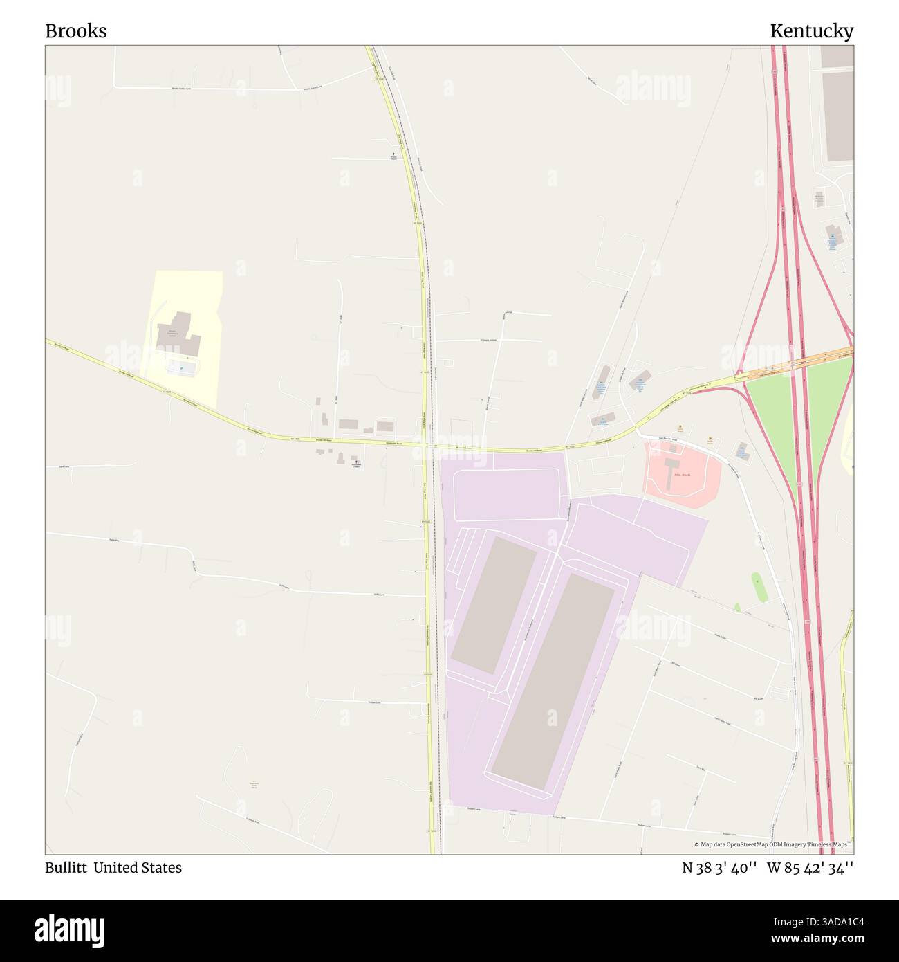 Brooks, Bullitt, United States, Kentucky, N 38 3' 40'', W 85 42' 34 ...