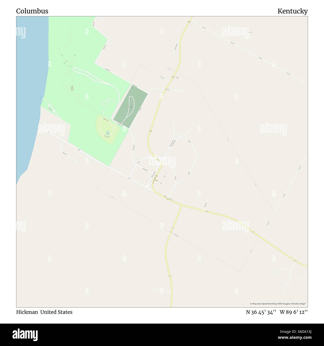 Columbus, Hickman, United States, Kentucky, N 36 45' 34'', W 89 6' 12 ...