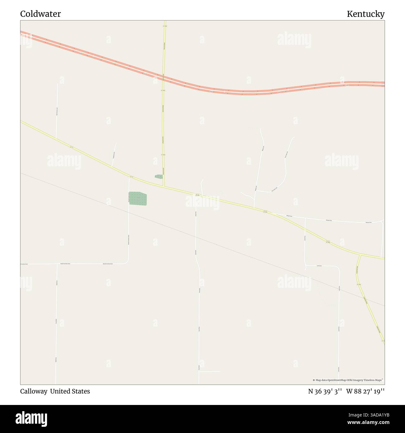 Coldwater, Calloway, United States, Kentucky, N 36 39' 3'', W 88 27' 19 ...