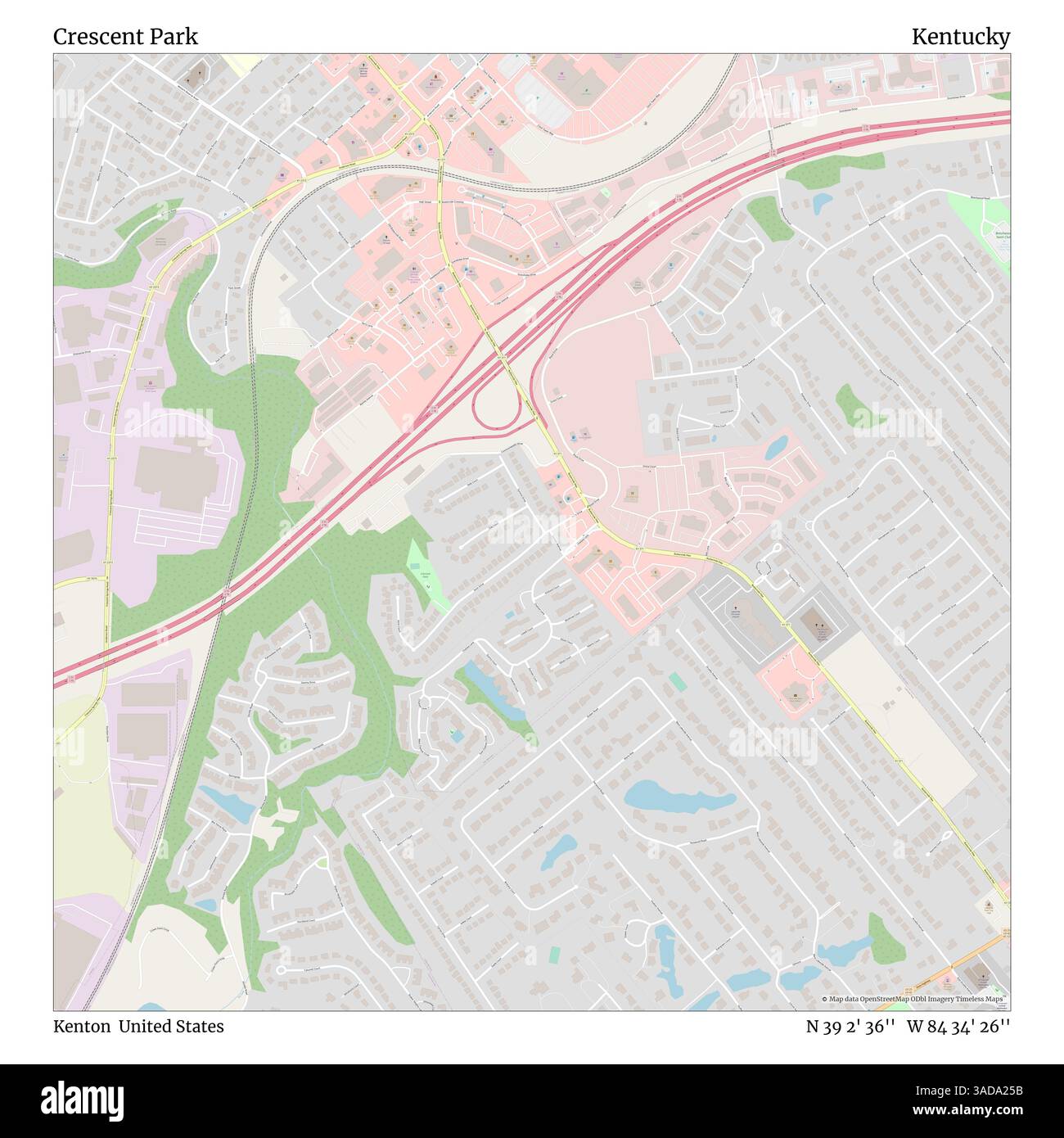 Crescent Park, Kenton, United States, Kentucky, N 39 2' 36'', W 84 34 ...