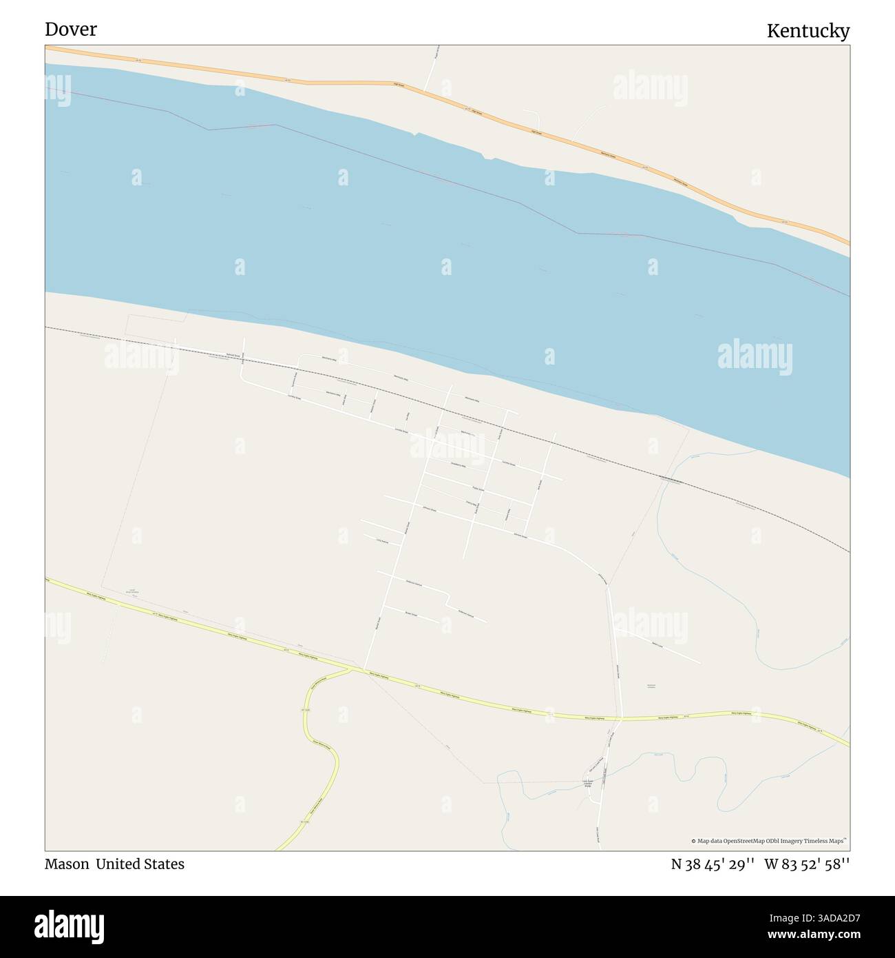 Dover, Mason, United States, Kentucky, N 38 45' 29'', W 83 52' 58 ...