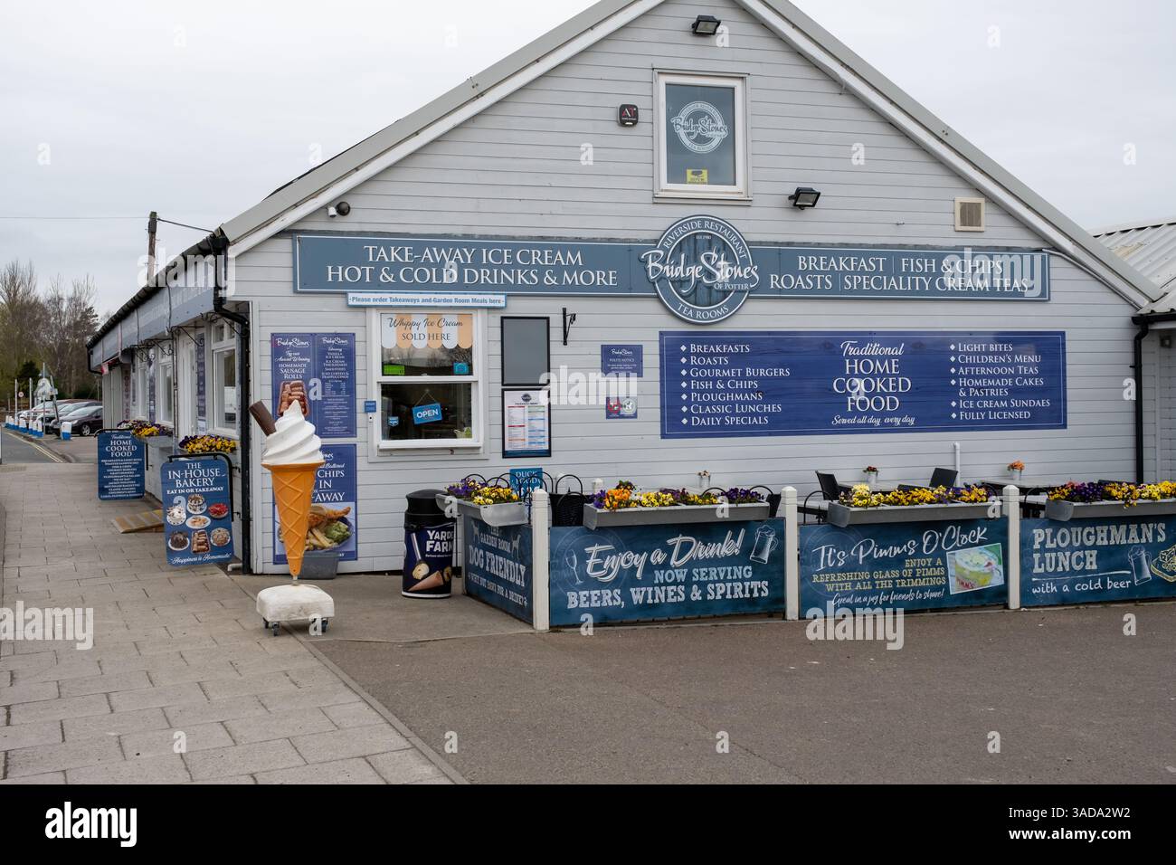Potter Heigham, Norfolk, UK – March 25 2025. The exterior of Bridge ...