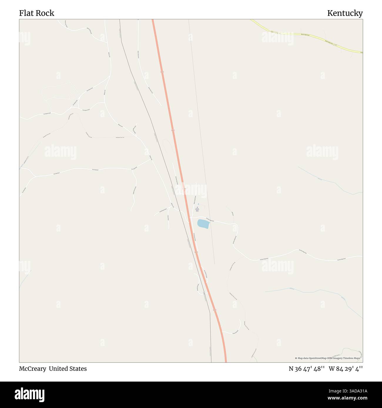 Flat Rock, McCreary, United States, Kentucky, N 36 47' 48'', W 84 29' 4 ...