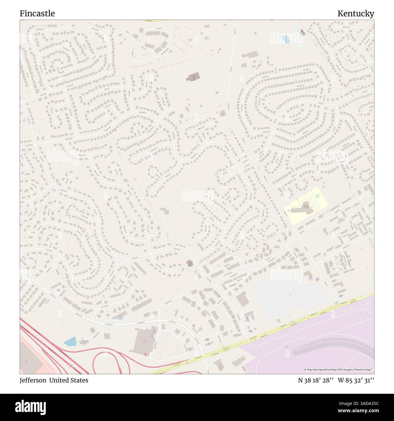 Fincastle, Jefferson, United States, Kentucky, N 38 18' 28'', W 85 32 ...