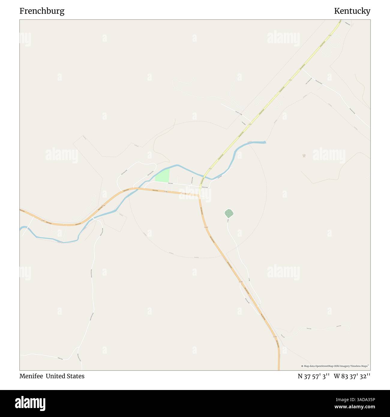 Frenchburg, Menifee, United States, Kentucky, N 37 57' 3'', W 83 37' 32 ...