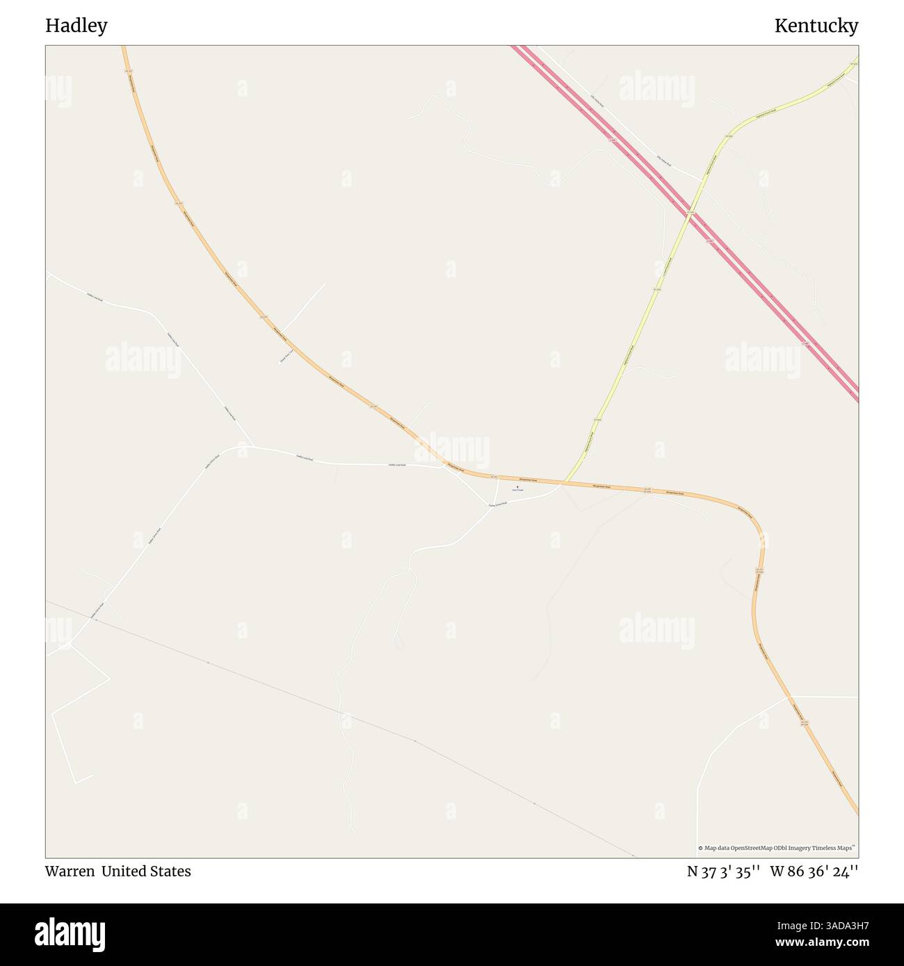 Hadley, Warren, United States, Kentucky, N 37 3' 35'', W 86 36' 24 ...