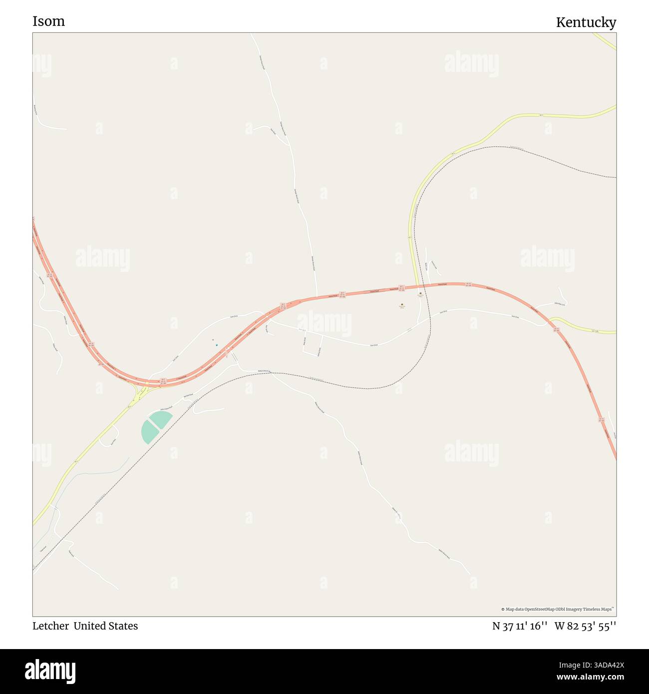 Isom, Letcher, United States, Kentucky, N 37 11' 16'', W 82 53' 55 ...