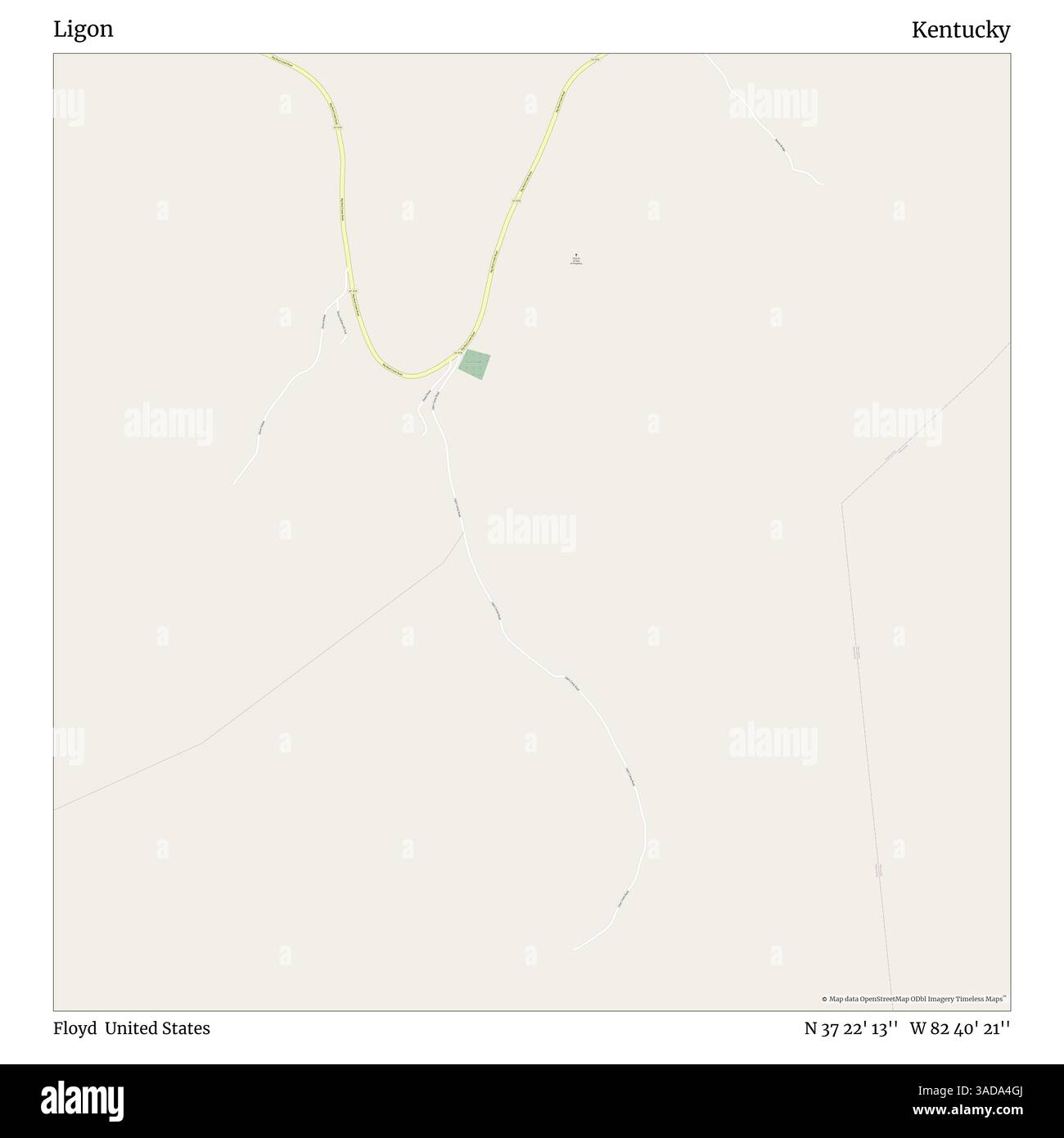 Ligon, Floyd, United States, Kentucky, N 37 22' 13'', W 82 40' 21 ...