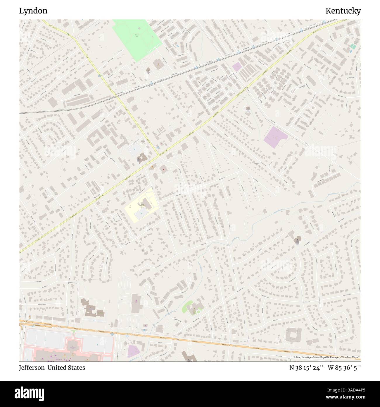 Lyndon, Jefferson, United States, Kentucky, N 38 15' 24'', W 85 36' 5 ...