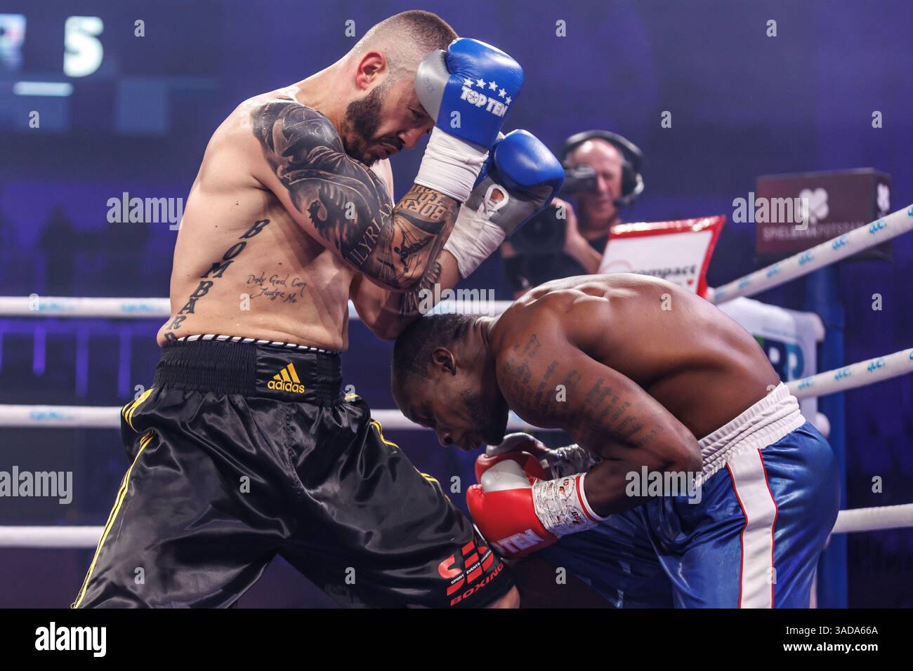 Potsdam, Germany. 05th Apr, 2025. Boxing: Cruiserweight, Xhoxhaj ...