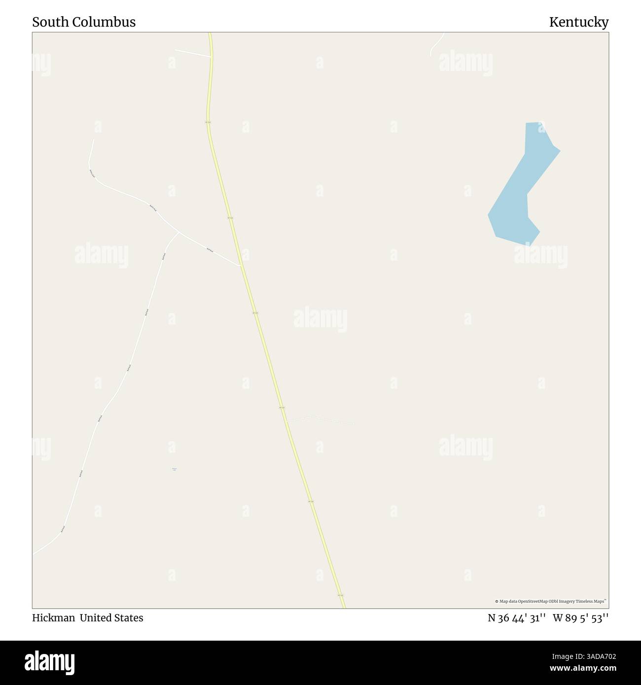 South Columbus, Hickman, United States, Kentucky, N 36 44' 31'', W 89 5 ...