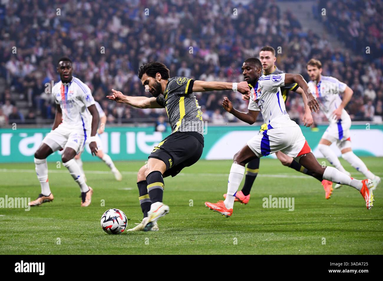 26 Andre GOMES (losc) during the Ligue 1 MCDonald's match between Lyon and Lille on April 5 ...