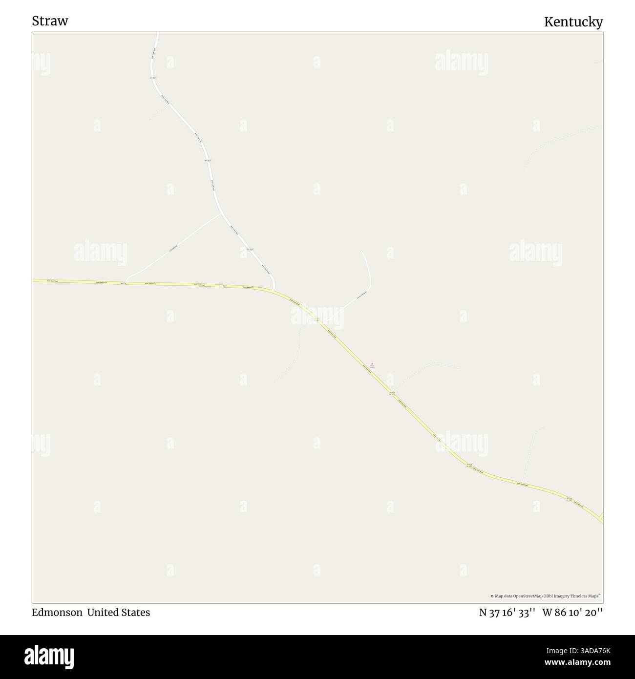 Straw, Edmonson, United States, Kentucky, N 37 16' 33'', W 86 10' 20 ...