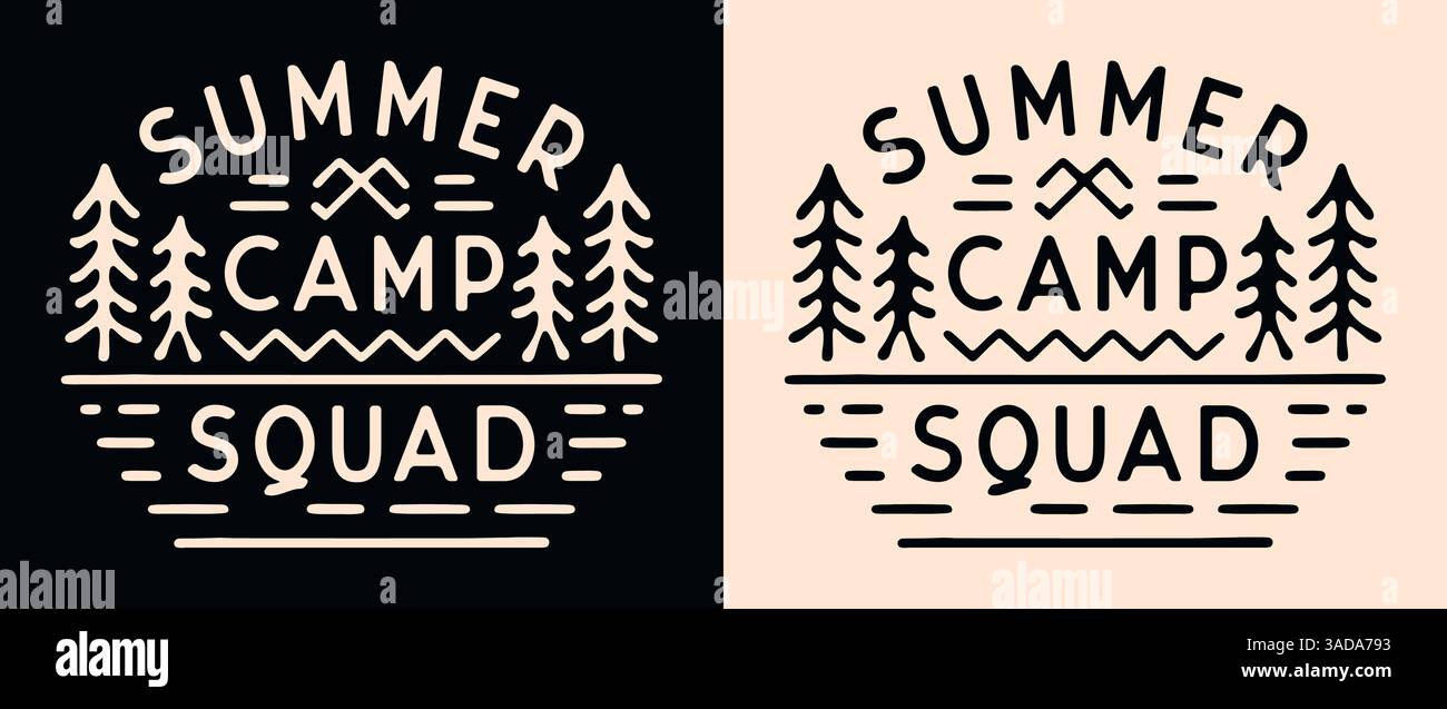 Camp squad Stock Vector Images - Alamy